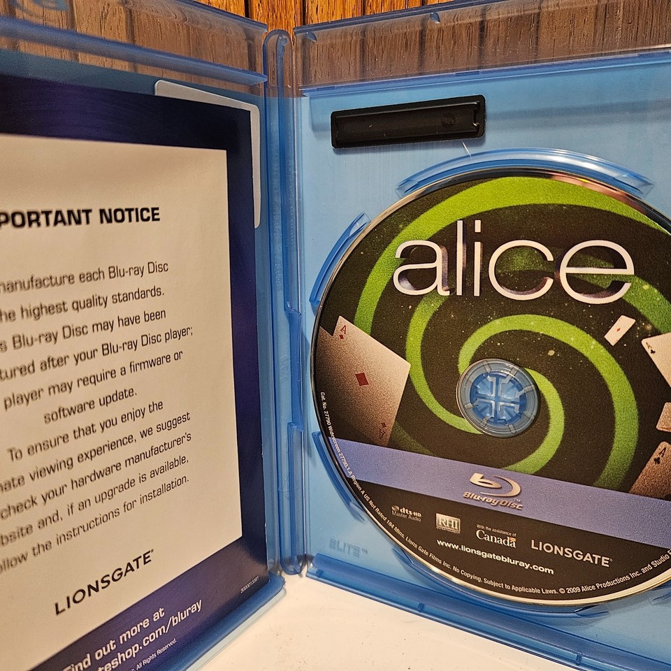 Alice, Blu-ray, 2009, Caterina Scorsone Tim Curry Kathy Bates ...