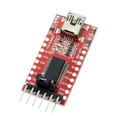 FTDI USB to Serial Adapter FT232R Mini USB Arduino Interface Red Module ...