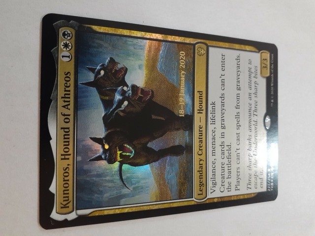MTG Kunoros, Hound of Athreos Theros: Beyond Death 222/254 Foil Promo ...
