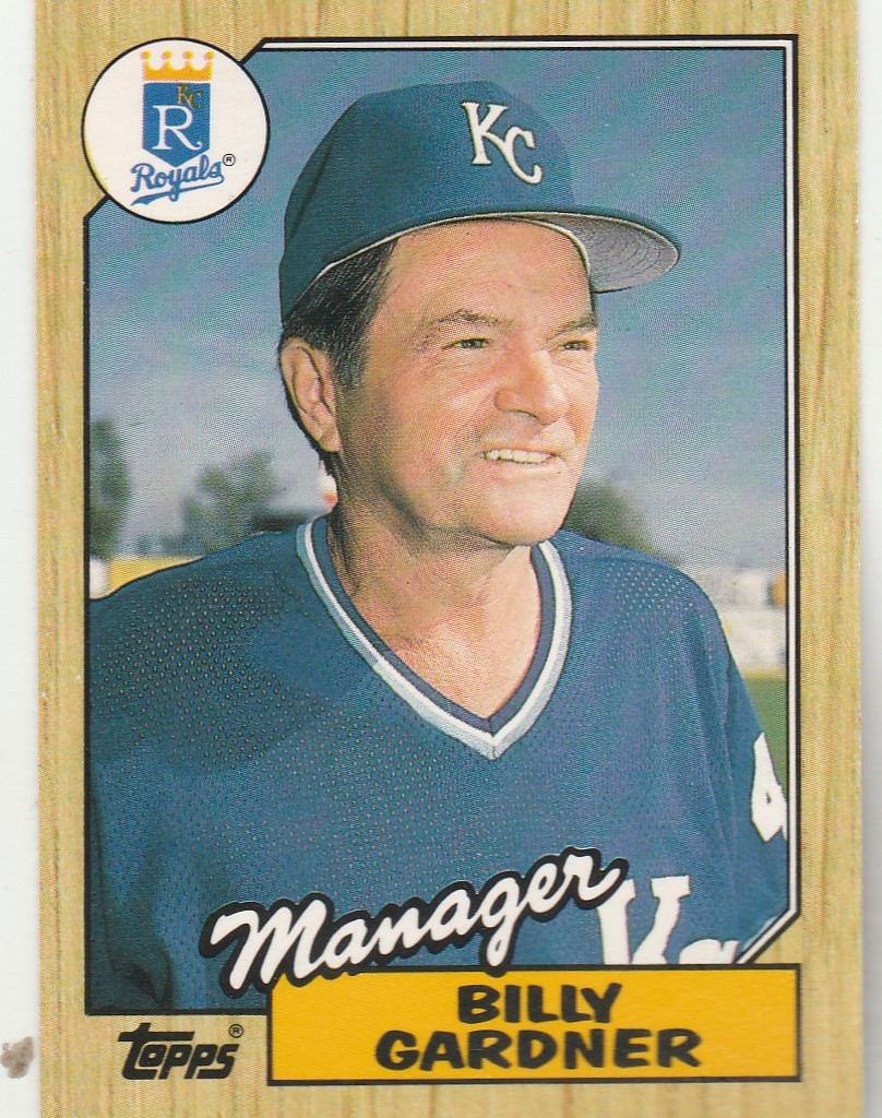 FREE SHIPPING-MINT-1987 Topps Traded Billy Gardner Kansas City Royals ...