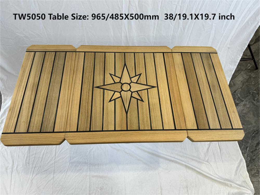 Boat Folding Teak Table Top 32.6/16.4x15.7, 38/19.1X19.7, 49.2/24.6x23 ...