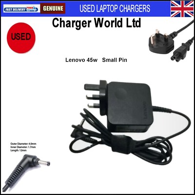 Genuine LENOVO IdeaPad Charger Slim pin 4.0mm * 1.7mm 20V X 2.25A 45W ...