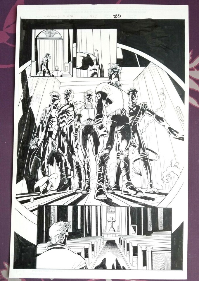 Ron GARNEY~ Uncanny X-Men ORIGINAL Art SPLASH 2003 | eBay