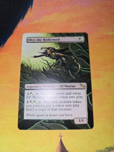 MTG ALTERED 1X Rhys the Redeemed magic the gathering hand painted FULL ...