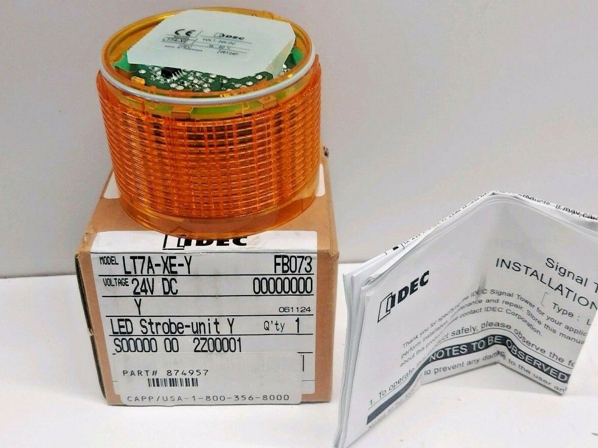 OLD STOCK IDEC YELLOW LIGHT TOWER LED STROBE LENS LT7A-XE-Y for sale online | eBay