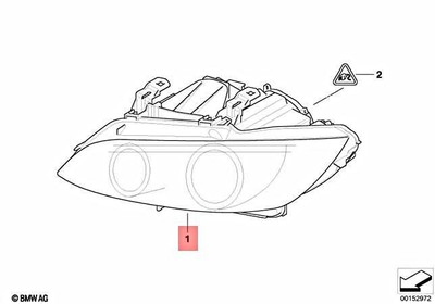 Genuine BMW E90 E90N E92 E92N E93 AHL-Xenon Headlight Left OEM ...