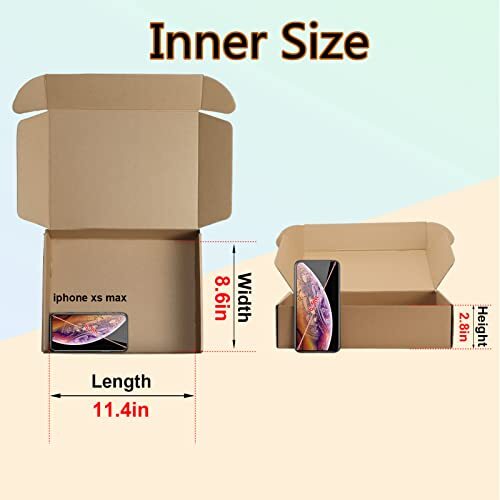 MEBRUDY 12x9x3 Inches Shipping Boxes Pack of 20 Small Corrugated ...