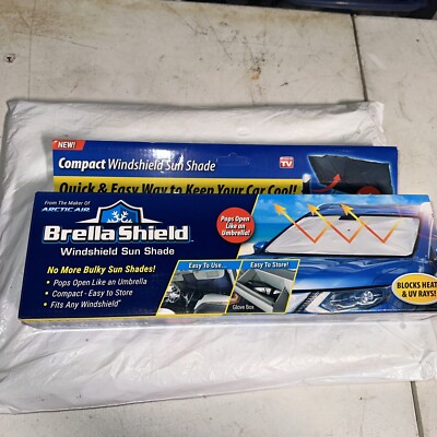 New in Box Brella Shield Auto Windshield Sun Shade Large (53 x 31 ...