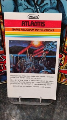 Vintage 1982 ATLANTIS Atari 2600 IMAGIC System Game Instruction Booklet ...