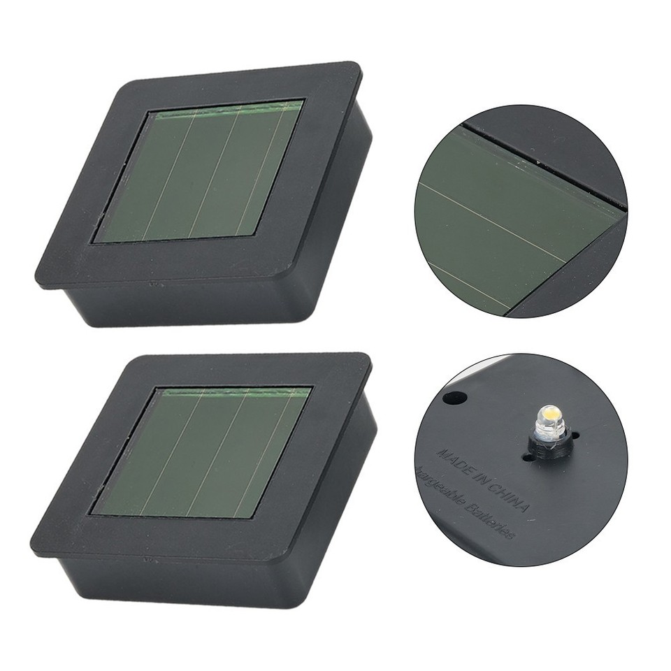 Solar Light Replacement Top, Square Solar Panel Top Replacement | eBay