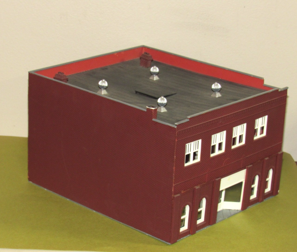 Large 2 Story ho scale STORE BUILDING for Model Train Layout & Displays ...