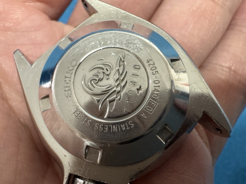 Seiko Vintage Divers Watch 4205-0140 Black Dial 32mm Men’s Watch For ...