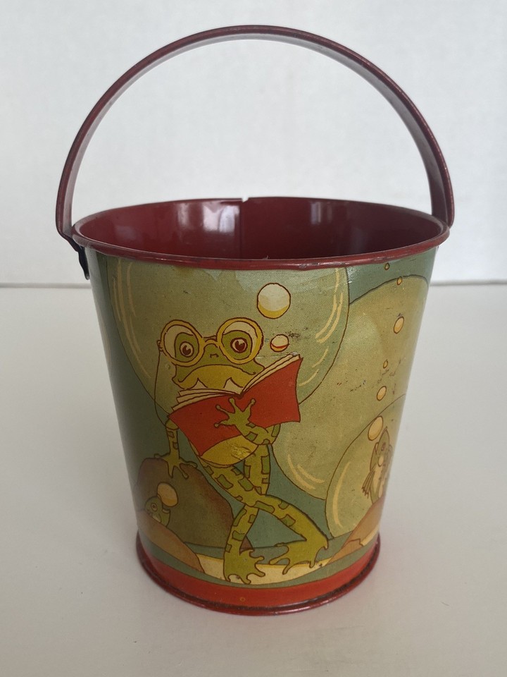 Vintage Ohio Art Tin Litho Sand Pail Illustrated By Fern Bisel Peat ...