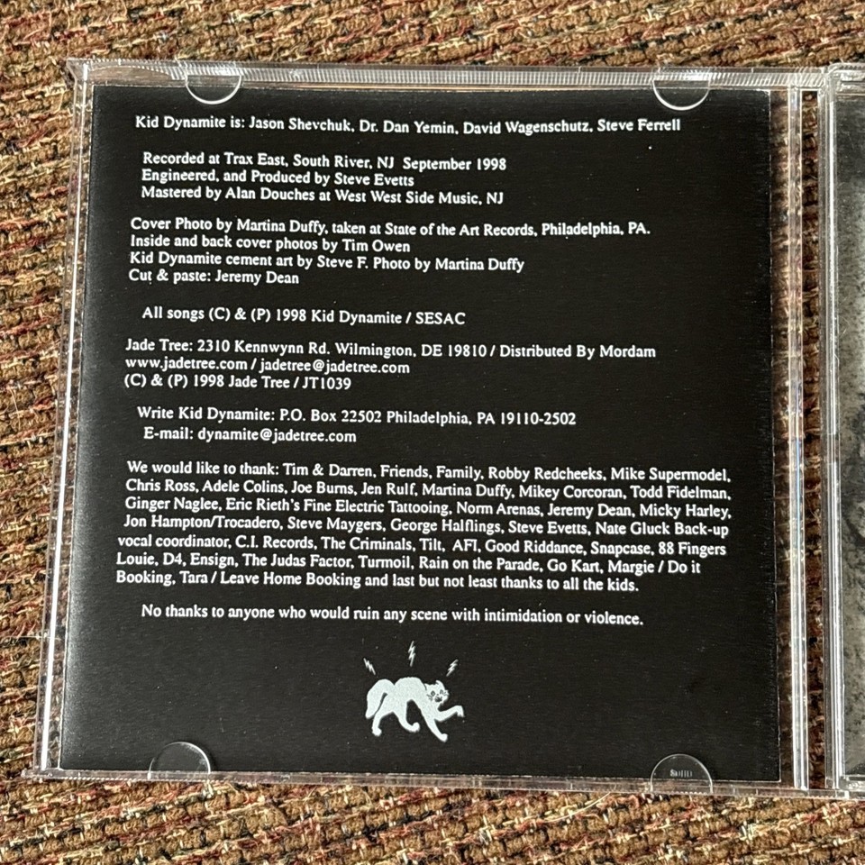 Kid Dynamite / Self Titled CD / 1998 Jade Tree Records MINT DISC | eBay UK