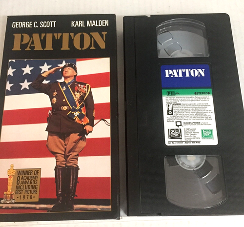 Patton George C. Scott VHS tape Ships Same Day With Tracking | eBay