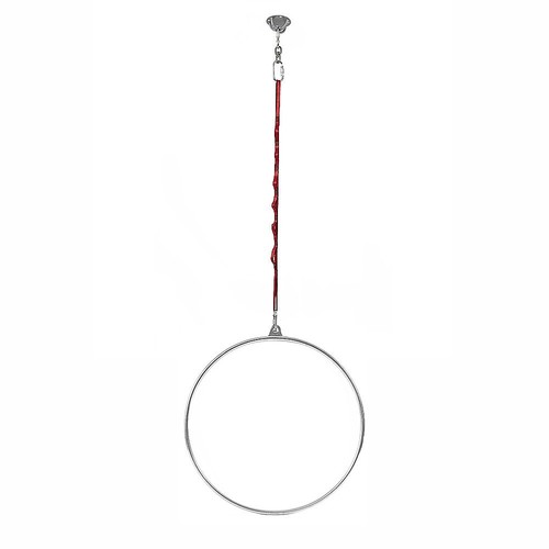 Aerial Yoga Hoop 90CM Lyra Hoop Circus Single Point Aerial Ring Set ...