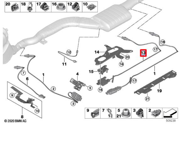 BMW 2 Coupe G42 Lambdasonde 13627828769 NEU ORIGINAL | eBay