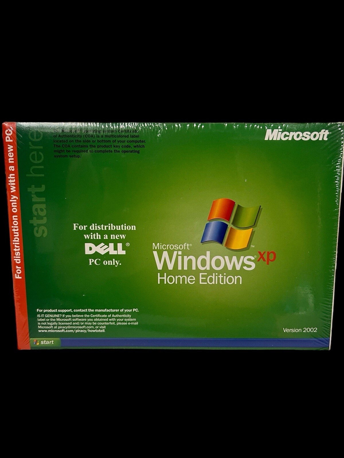 Microsoft Windows XP Home Edition PC Version 2002 Software ," BRAND NEW ...