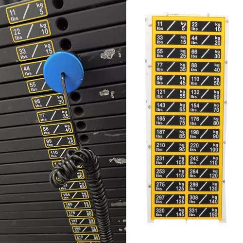 Weight Stickers Weighted Block Label Sticker Weight Tags Weight Stack ...