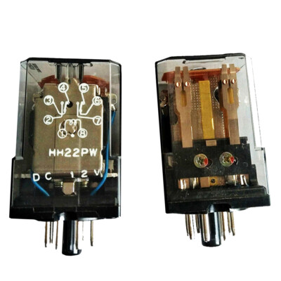 2Pcs HH22PW DC12V 12VDC Intermediate Relay 8Pins | eBay
