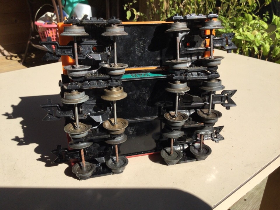 3 Marx Train caboose on Deluxe trucks. | eBay