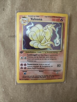 Vulona (Ninetails) 12/102 HOLO Pokémon 1ST EDITION - ORIGINAL 100% ...