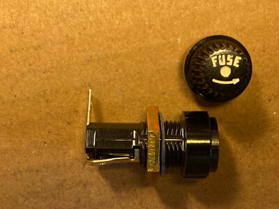 NOS Vintage 1960s/70s Littelfuse Fuse Holder Bayonet-Style full-size w ...