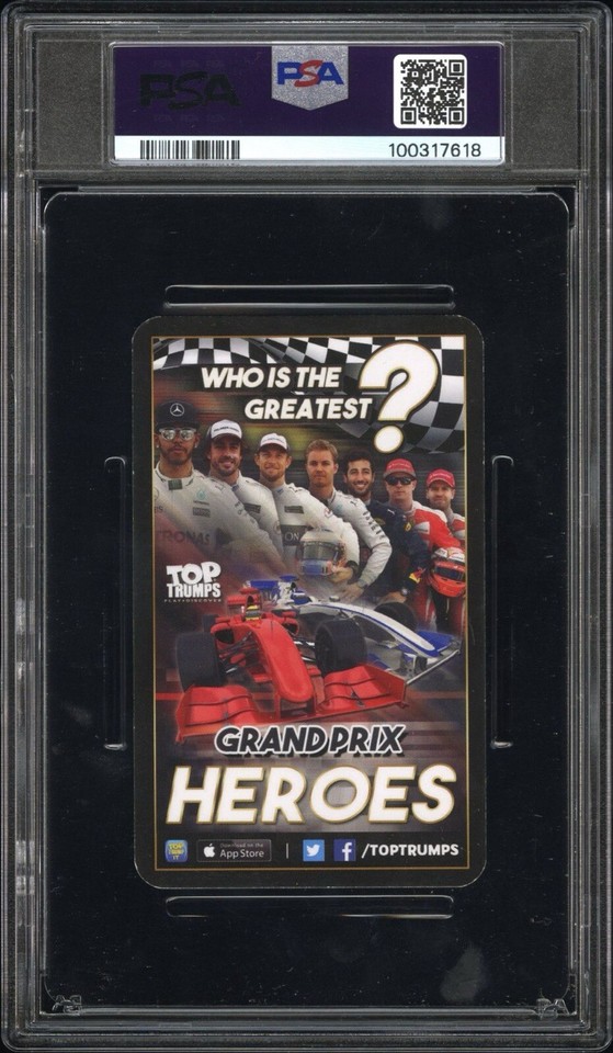 2016 Top Trumps Max Verstappen F1 Grand Prix Heroes Rookie Psa GEM MT ...