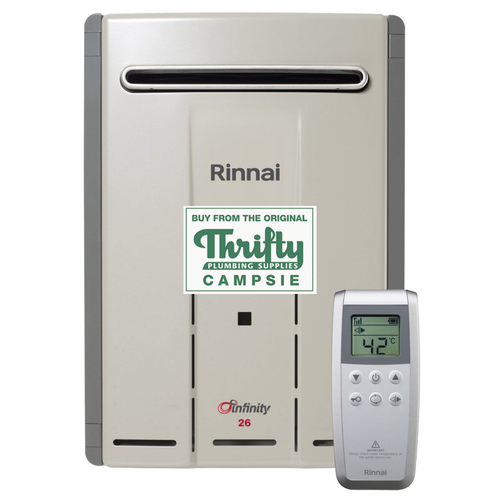 NEW - Rinnai Infinity Touch 26L Continuous Flow Water Heater 60°C NG ...