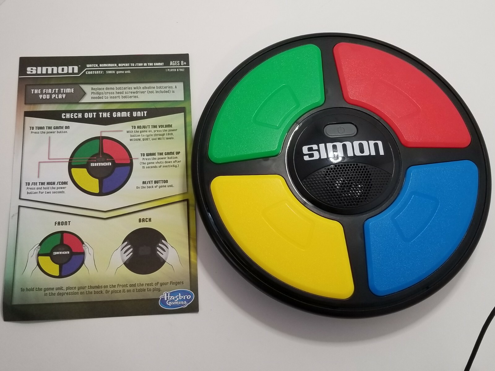 Simon Says Electronic Game 2015 Hasbro Toy Working Condition used with ...