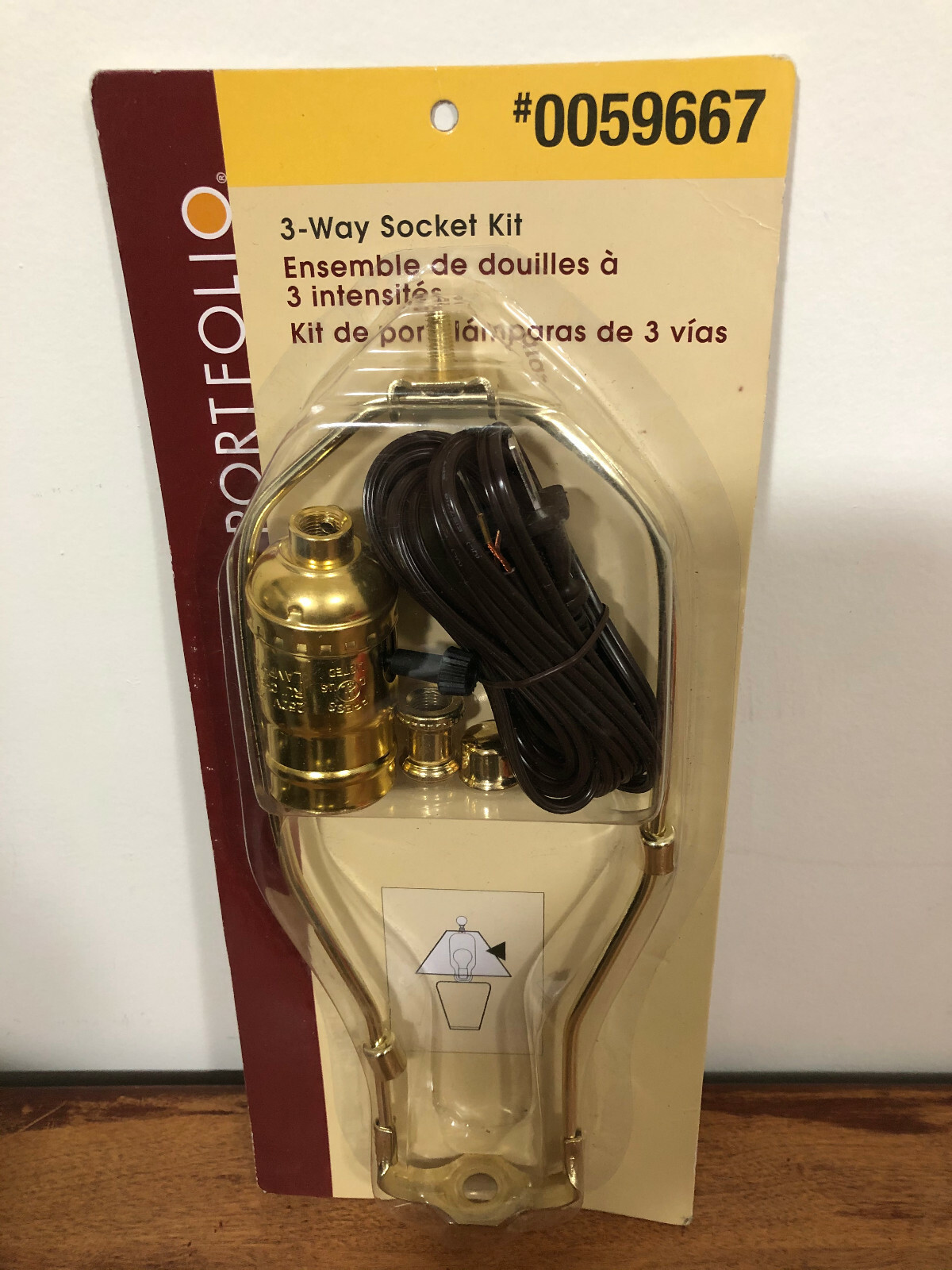 NEW Portfolio 3-Way Gold Lamp Socket Kit | eBay