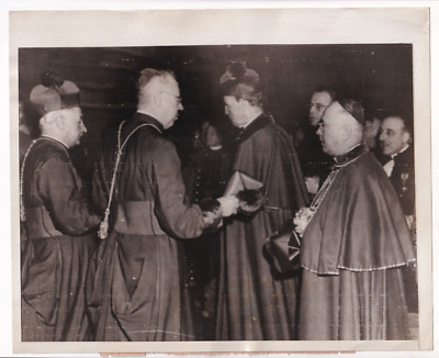 SAMUEL CARDINAL STRITCH & OTHER US NEW CARDINALS VATICAN CITY 1946 ...