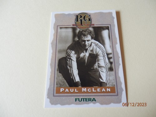 Paul McLean - 1995 Futera - Wallabies Australian Rugby - Card 106 ...