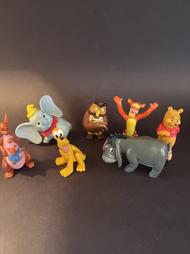 Disney lot 7 figures tigger, pluto, winnie, dumbo, kanga n roo, eeyore ...