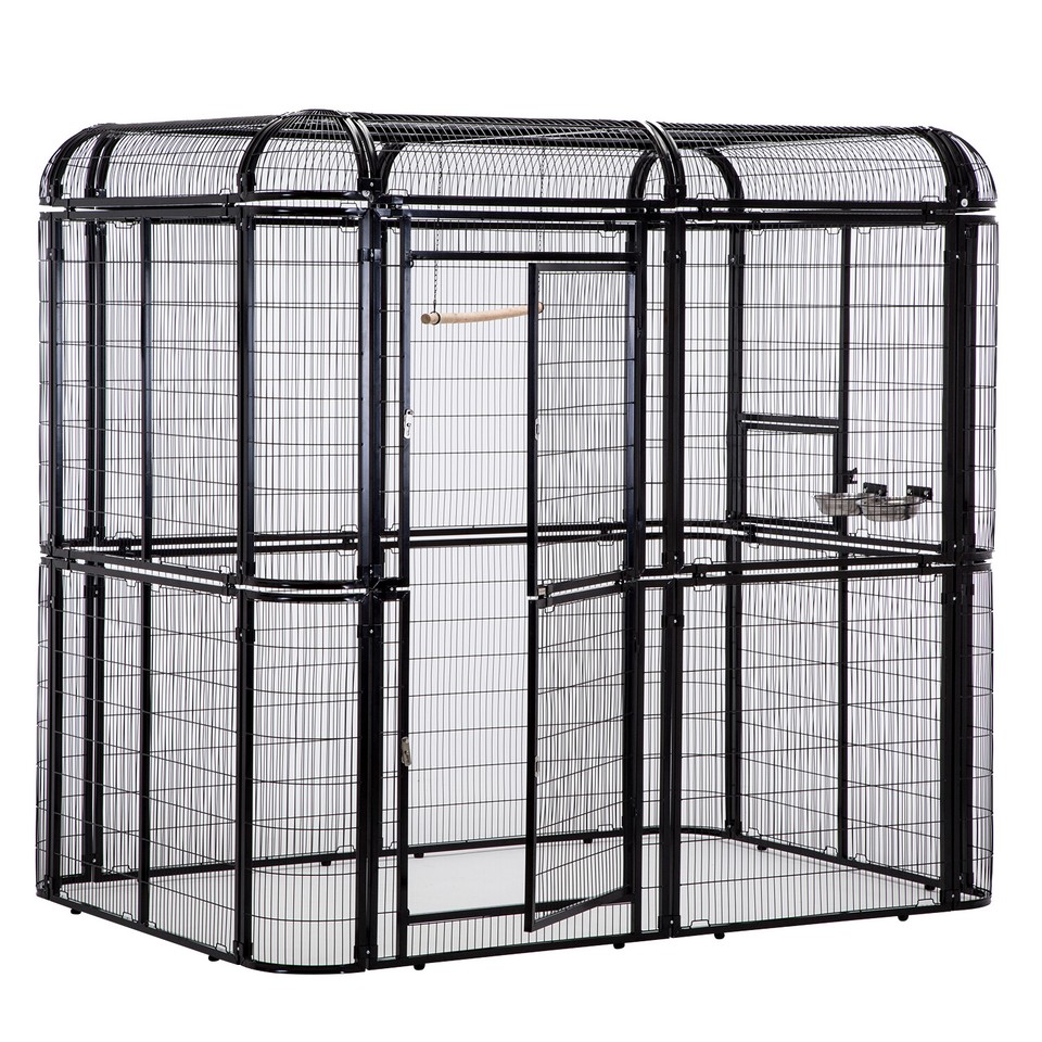 Large Walk in Aviary Bird Cage Parrot Macaw Flight Cage Finch Pet House ...