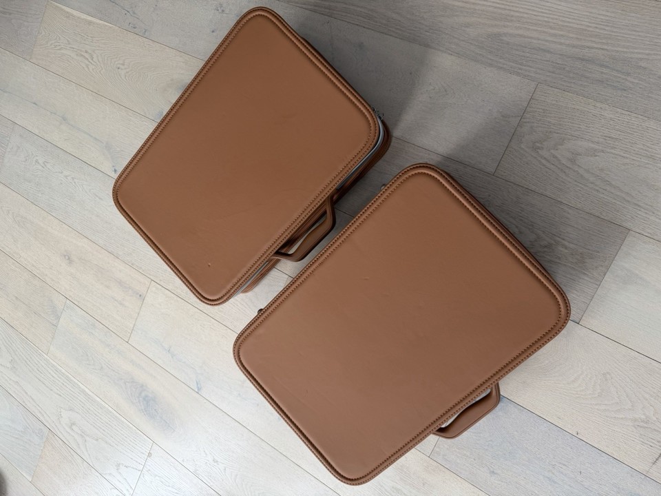 Schedoni luggage set for a Ferrari 360 Modena in tan leather | eBay