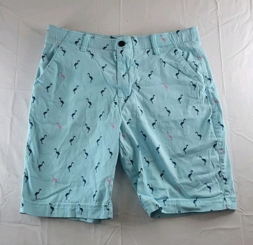 Plugg Shorts Men's Size 32 Blue Flamingo Flex Waist Flat Front ...