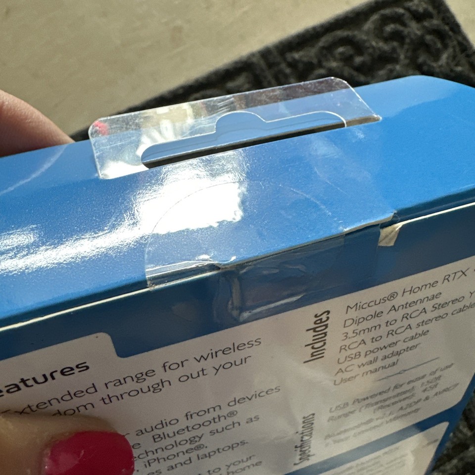 Miccus Home RTX Wireless Music Transmitter Receiver Bluetooth v2.1 ...