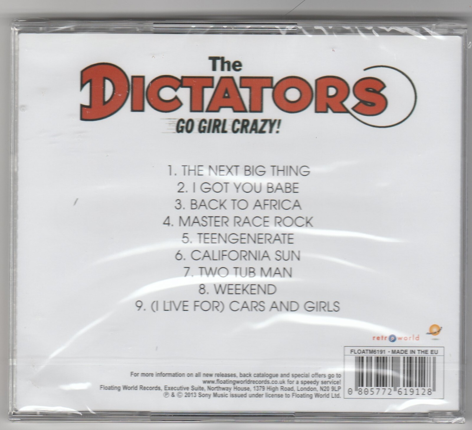 Go Girl Crazy by The Dictators (CD, 2013) for sale online | eBay