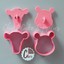 Pooh & Tigger cookie cutters with stamp 4 pcs. set | eBay