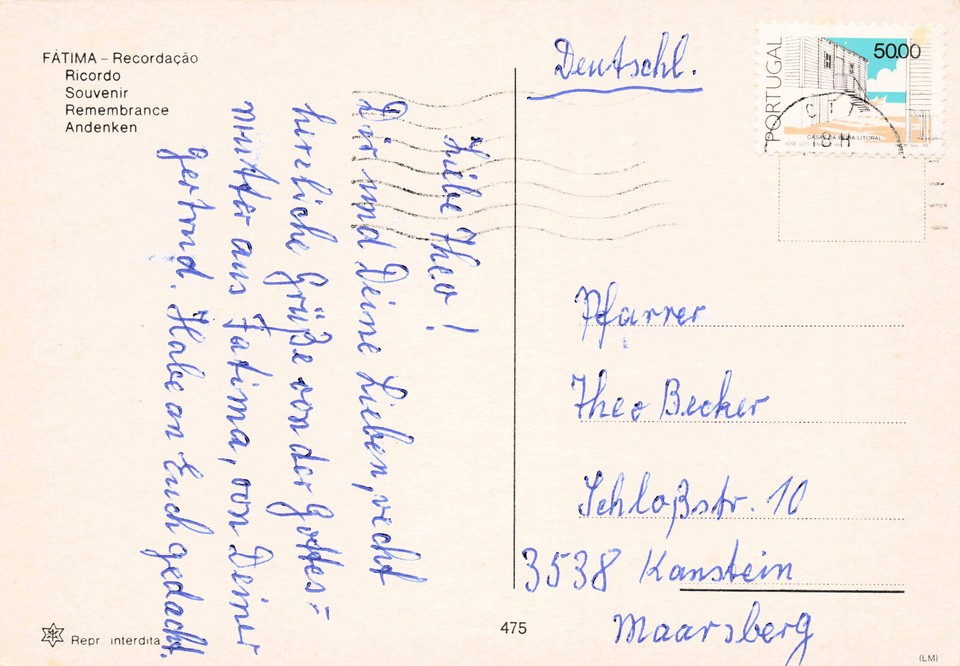 Portugal - FATIMA - Postcard - Postcard Expired | eBay