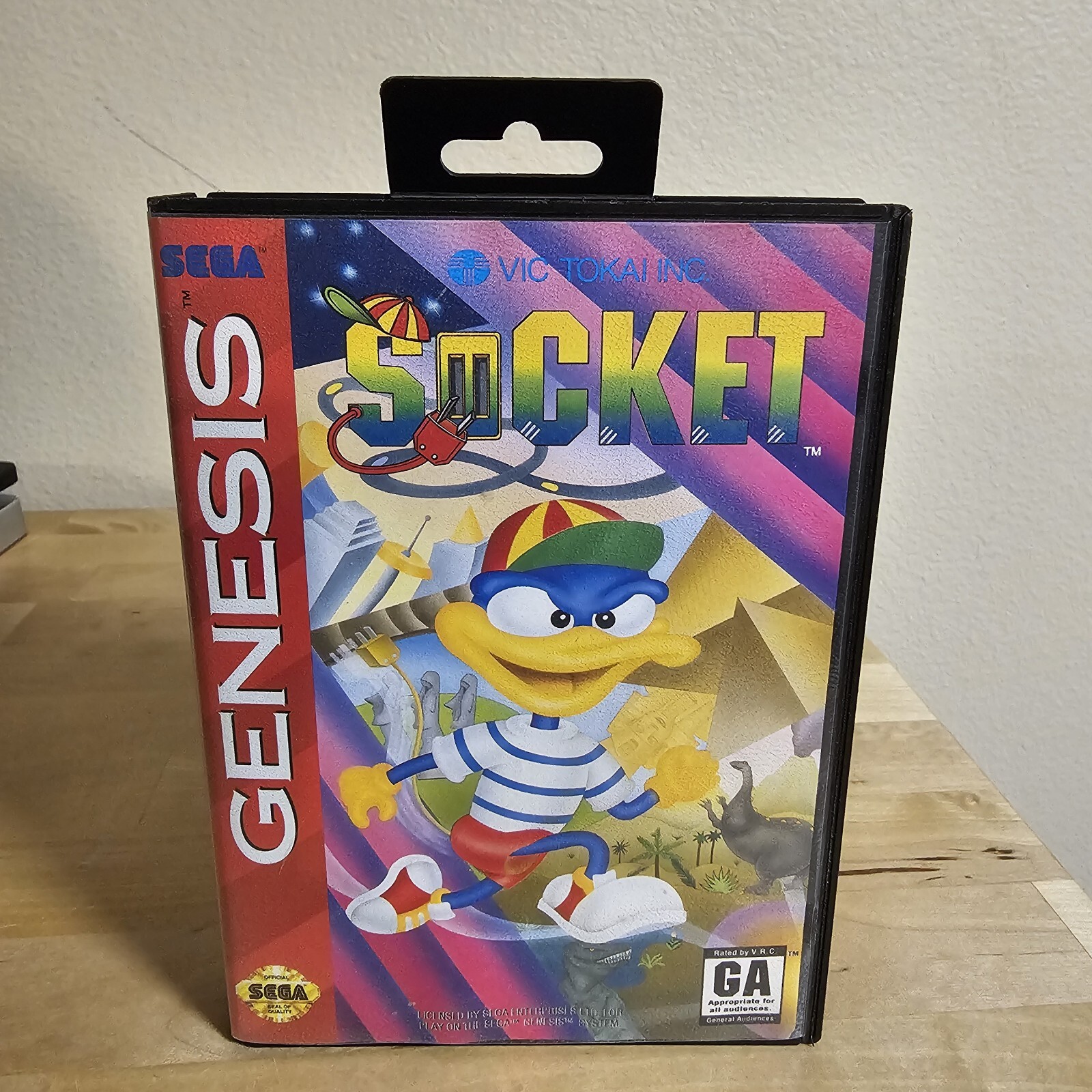 Socket (Sega Genesis, 1993) CASE And Cart Only NO MANUAL 34912230460 | eBay