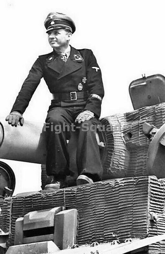 WW2 Picture Photo France 1944 German Michael Wittmann on a Tiger I tank 2448 | eBay