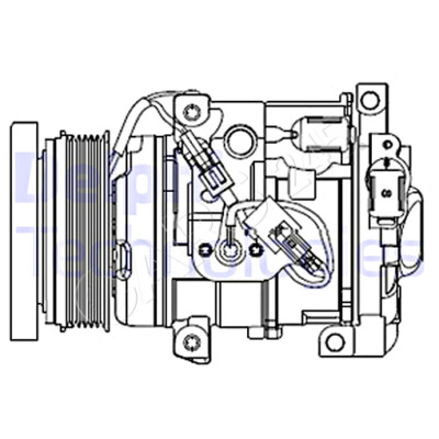 DELPHI AC Compressor For TOYOTA LEXUS Land Cruiser 200 Lx 07- 88320 ...