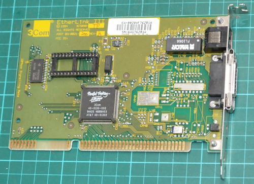 3Com 3C509B-TP Etherlink III 16-bit ISA network card NIC 10 MB/s | eBay UK