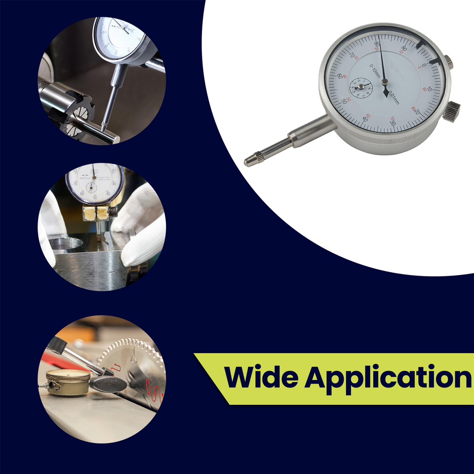 DTI Dial Test Indicator Clock Gauge TDC Precision Measuring 0.01mm Tool ...