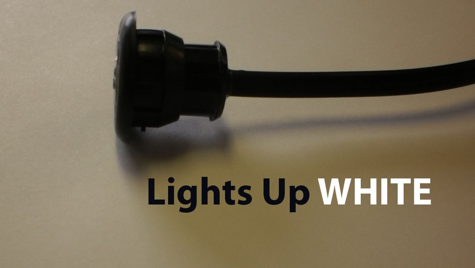 2 - TecNiq 3/4 Mini White Clear LED Light Hot Spot Truck Trailer Jeep ...