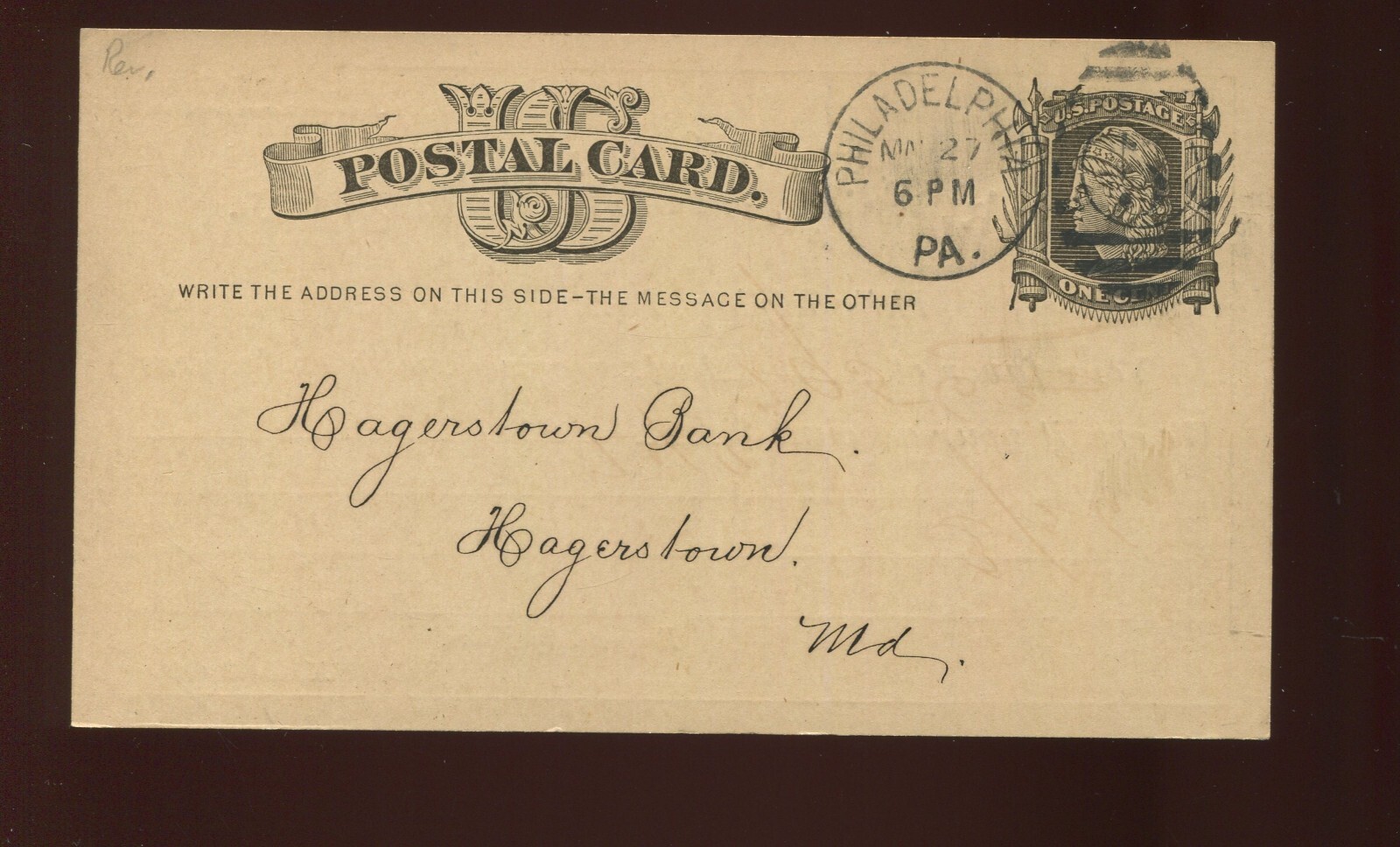 UX4 (UPSS S3b) Used Postal Card with Reversed Watermark LV2159 | eBay