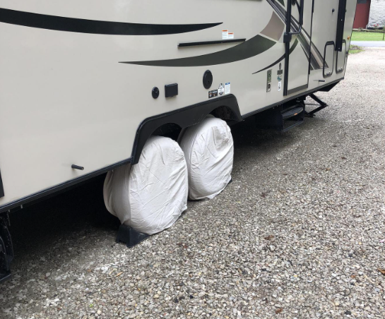 Heavy Canvas Tire Cover Wheel Masker 4 Pack Set Storage Auto Paint ...