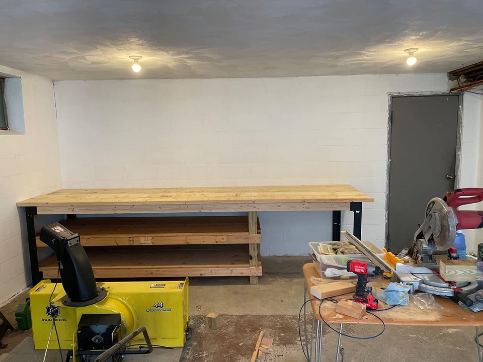 Steel Workbench Leg Kit for Garage Storage Shelving Frame Table Custom ...